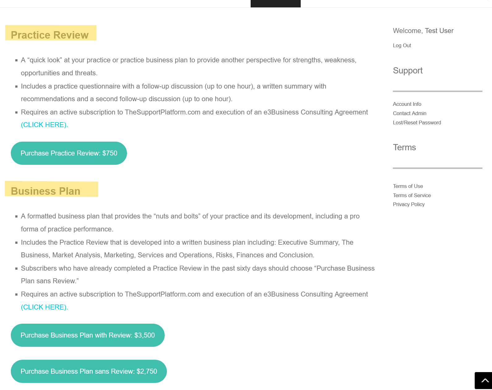 Walk Through - The Support Platform